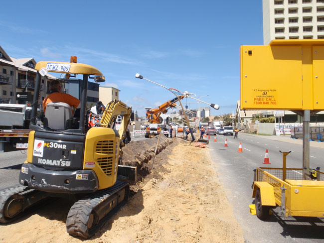 West Coast Highway Intersection - Highway Construction